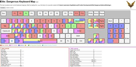 GitHub Ondras Edkbmap Elite Dangerous Keyboard Map