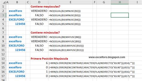 Encontrar Mayúsculas Y Minúsculas En Excel Excel Foro Un Blog De Excel