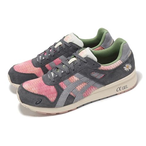 Asics X Up There 休閒鞋 Gt Ii 男鞋 灰 粉 聯名 渲染 針織 麂皮 運動鞋 亞瑟士 1201a510021 休閒鞋