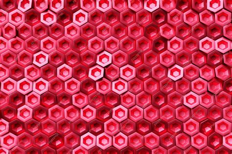 premium photo 3d illustration honeycomb mosaic realistic texture of