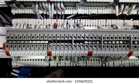 Electrical Terminal Block Control Panel Stock Photo 1194629221 Shutterstock
