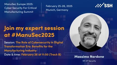 Manusec2025 Manuseceurope Event Cybersecurity Ssh Communications Security
