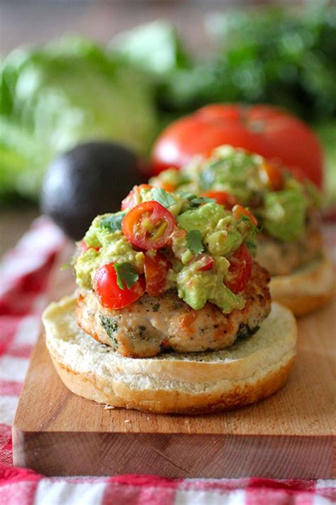 Guacamole Turkey Burgers Dashing Dish