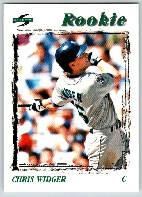 1996 Pinnacle Score Rookie Chris Widger Rc Seattle Mariners 503 Eur 4