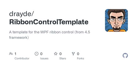 GitHub Drayde RibbonControlTemplate A Template For The WPF Ribbon