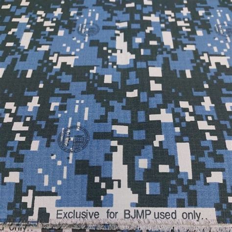 Bj Delta Blue Camouflage Ripstop Sold Per Yard Shopee Philippines