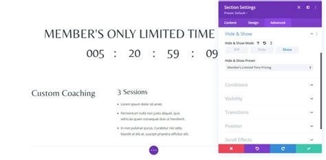 Divi Product Highlight Hide Show Pro