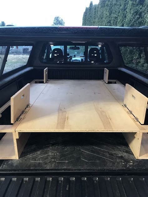 Show Us Your Truck Bed Sleeping Platformdrawerstorage Systems Truck