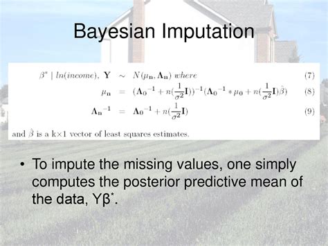 missing data imputation in the bayesian framework ppt download