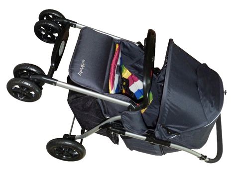 Коляска прогулочная с перекидной ручкой и колпаком до бампера Ecobaby ...