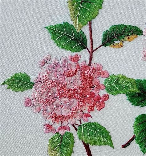 Pink Flower Embroidery