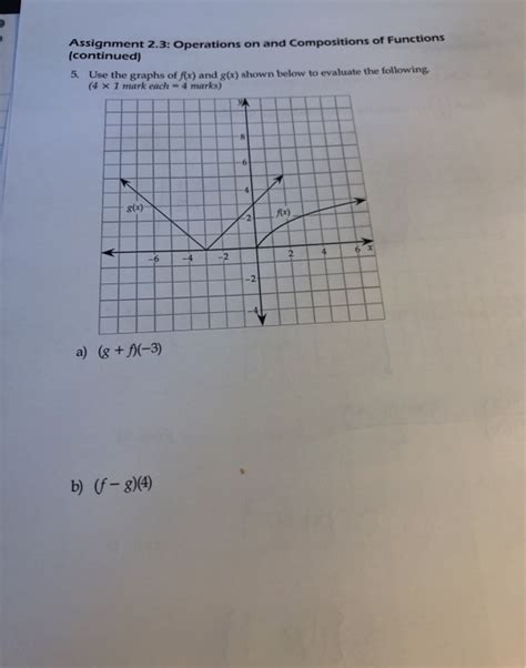Solved Assignment 23 Operations On And Compositions Of