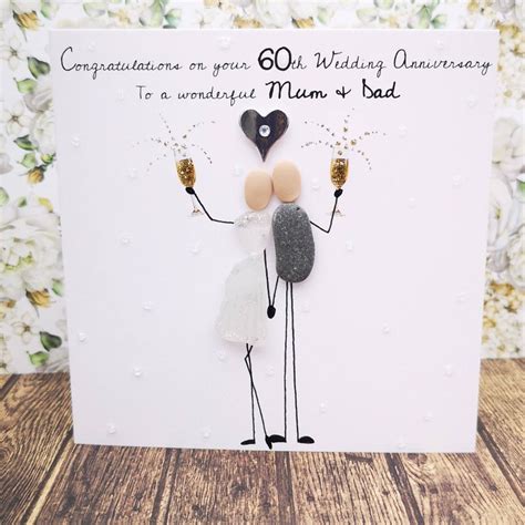 Th Anniversary Card Mum And Dad Anniversary Card Diamond Etsy