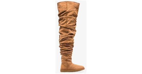 Y Project X Ugg Genuine Shearling Thigh High Boot In Brown Lyst
