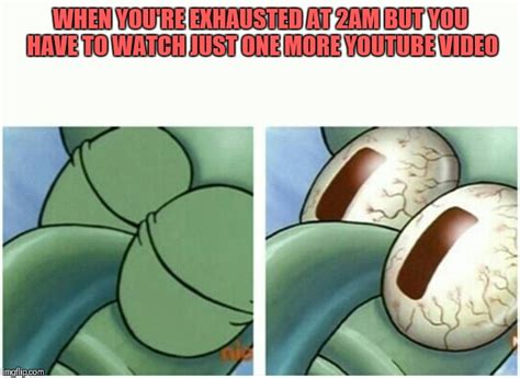 Sleeping Squidward Imgflip