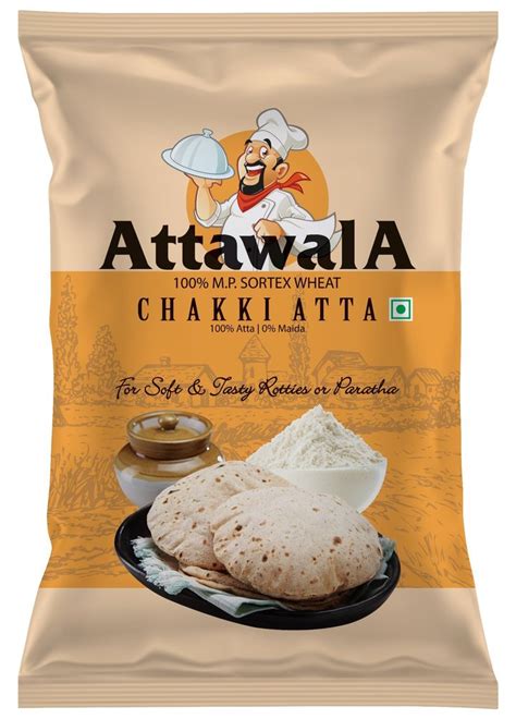 Printed Glossy Atta Packaging Pouch Heat Sealed At Rs 200 Kg In Ahmedabad