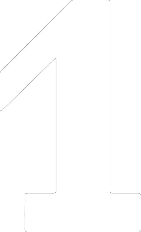 Number Outline Silhouette 39058113 Vector Art At Vecteezy