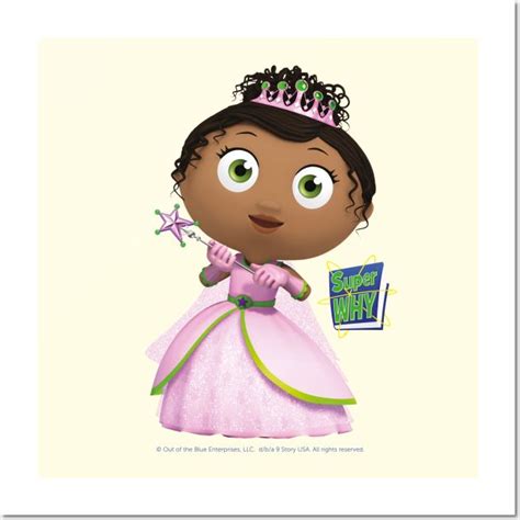 Superwhy Princess Pea Aka Princess Presto Wall And Art Print Super Why Princess Presto Art