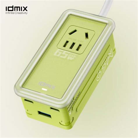 Trendy And Cool Idmix Launched 65w Gan Power Adapter Socket Chargerlab