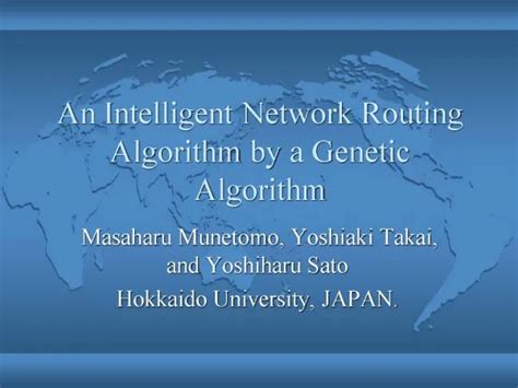 Ppt An Intelligent Network Routing Algorithm By A Genetic Algorithm