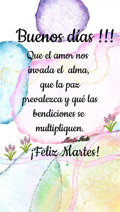 Buenos días Feliz Martes