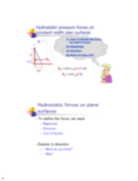 SOLUTION 4 Hydrostatic Forces On Surfaces Studypool