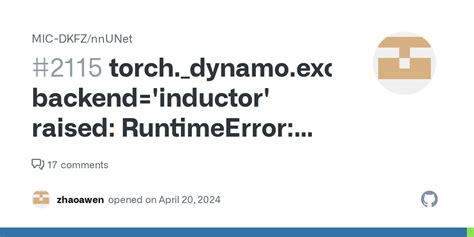 torch dynamo exc backendcompilerfailed backend inductor raised