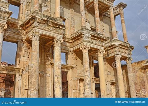 Library Of Celsus Stock Photo Image Of Ancient Sophia 35668920