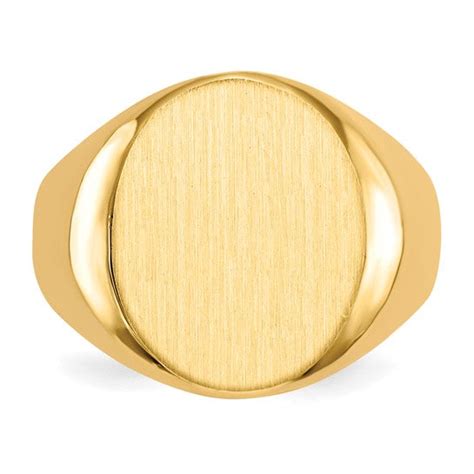 10k Gold Closed Back Signet Ring The Wholesale Jeweler