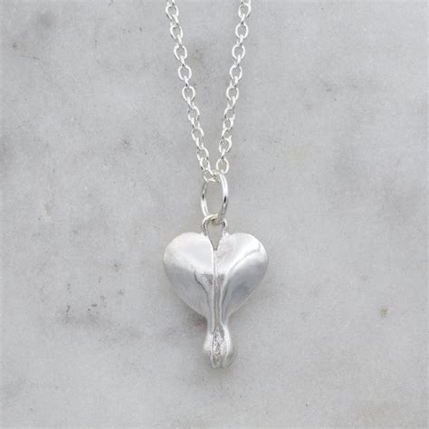 Bleeding Heart Necklace Winter In July Nature Inspired Fine Jewellery