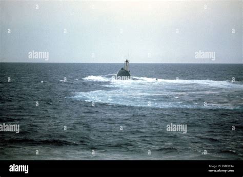 A Port Quarter View Of A Soviet Alfa Class Nuclear Powered Fleet
