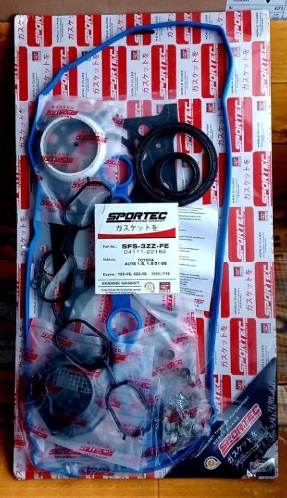 Overhauling Gasket For Toyota Altis 1 6 1 8 01 06 Steel Gasket 1zz Fe