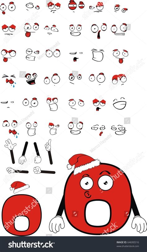 Number Zero Cartoon Vector Format Very Stock Vector Royalty Free