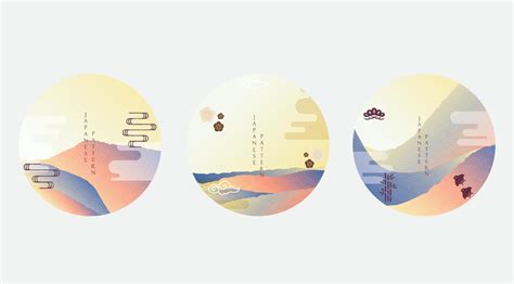 Set Of Geometric Modern Graphic Elements Vector Asian Icons And Symbol With Japanese Pattern