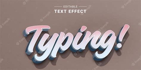 Premium Vector Editable 3d Lettering Text Effect