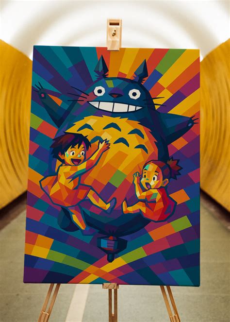 Totoro Wpap Posters And Prints By Amoa Sonapi Printler