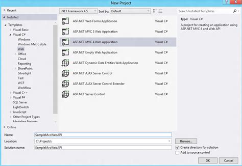Create Service Using ASP Net Web API