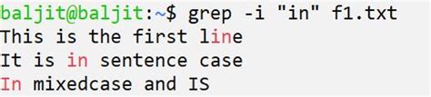 Using I Option With Grep Command In Linux