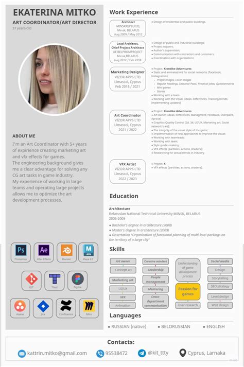 Екатерина Митько On Linkedin Opentowork Gamedev Artdirector