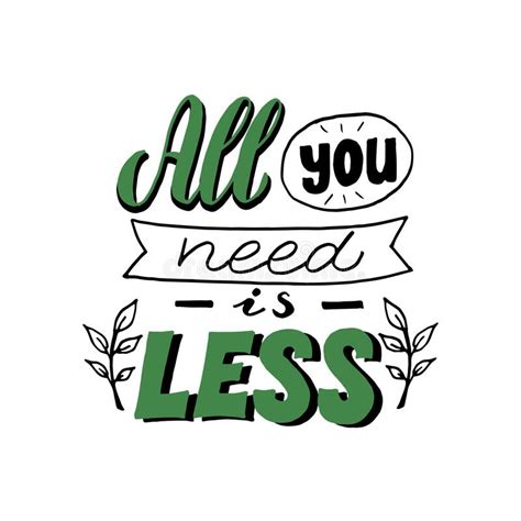 Eco Friendly Text Slogan Trendy Zero Waste Design Less Consuming
