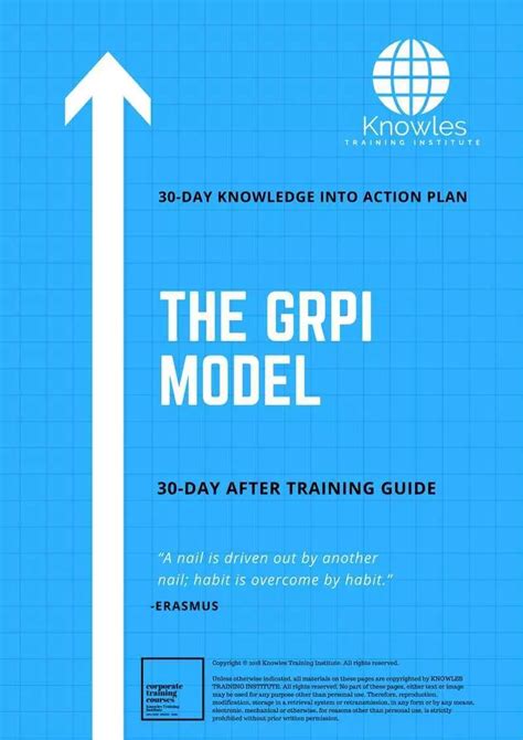 The Grpi Model Training Course In Singapore Knowles Training Institute