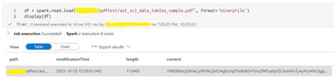 Spark Pool Tabulareadpdf Error No Such File Or Directory