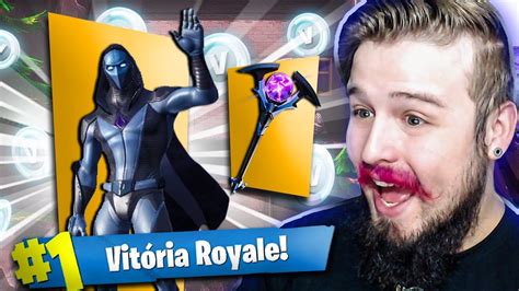 Comprei A Skin PressÁgio LendÁria E Cantei Pros Marginal Fortnite
