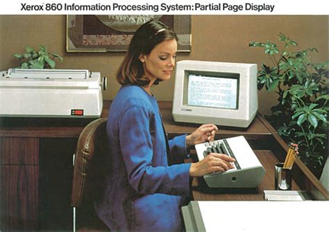 Rank Xerox 860 Information Processing System Classic Computer Brochures