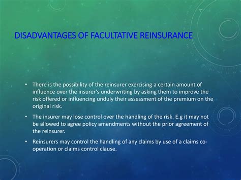 Basics Of Reinsurance Types Purposes Advantages And Disadvantages PPTX