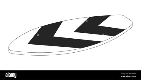 Surfboard Flat Monochrome Isolated Vector Object Stock Vector Image And Art Alamy