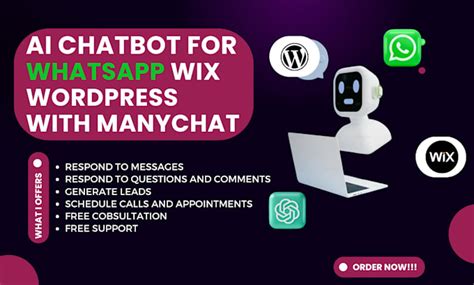 Create Ai Powered Chatbot For Whatsapp Wix Wordpress Using Manychat By