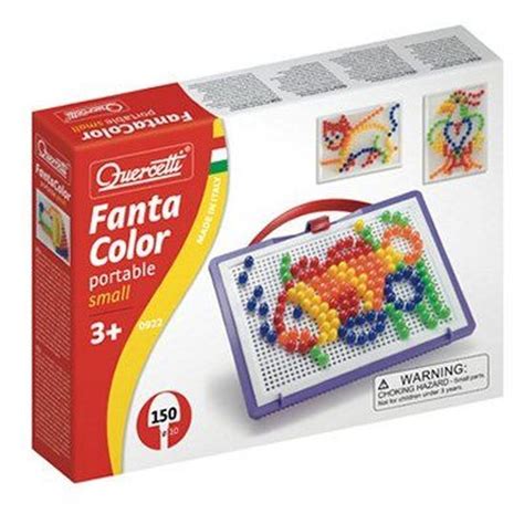 Jeu De Clous Quercetti Fantacolor Portable 150 Pions 1 Grille