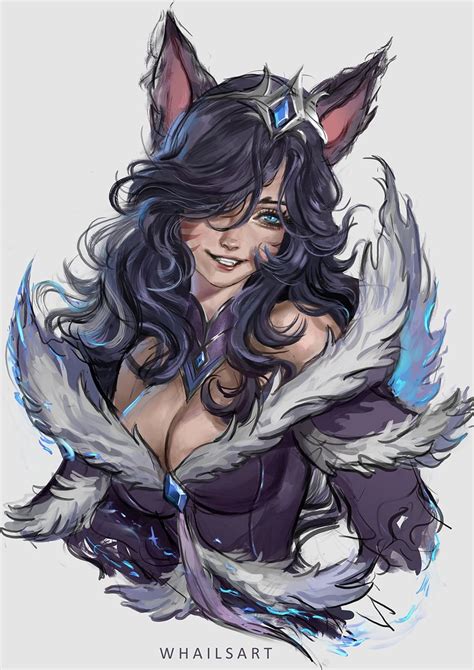 Ahri And Midnight Ahri League Of Legends Drawn By Whails Danbooru