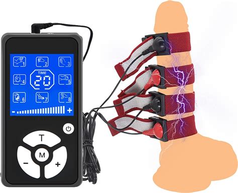 Mfmyee Estim Rings Electric Shock 4 Piece Cock Ring Stimulation Devices Penis